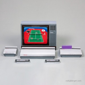 ️ Papercraft Nintendo Advanced Video System – Modelo de Papel Gratis