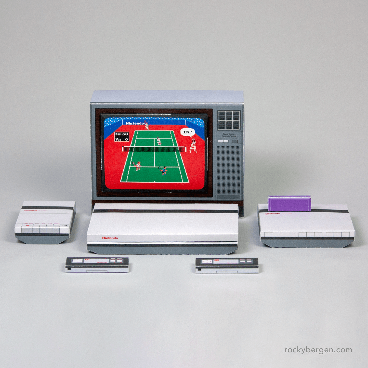 ️ Papercraft Nintendo Advanced Video System – Modelo de Papel Gratis