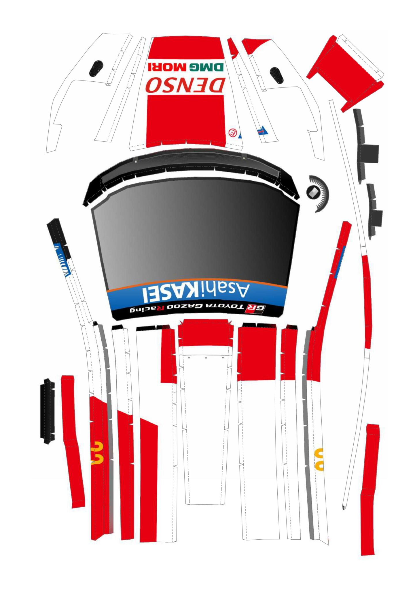 ️Papercraft Toyota GR Yaris WRC – Papercraft Gratis en PDF